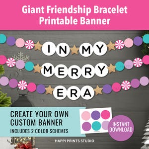 Bright Pink in My Merry Era Friendship Bracelet Banner, Friendship ...