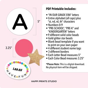 In Our Grade Era Printable Bulletin Board, Friendship Bracelet Bulletin ...