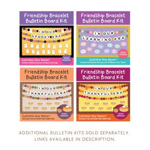 In Our Spooky Era Friendship Bracelet Bulletin Board Kit, Halloween Era ...