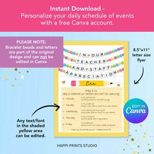 In Our Teacher Appreciation Era Flyer, Editable Teacher Appreciation ...