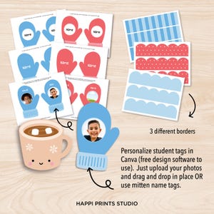 Warm and Cozy Winter Bulletin Board Kit, Mitten Hot Cocoa Winter Photo ...