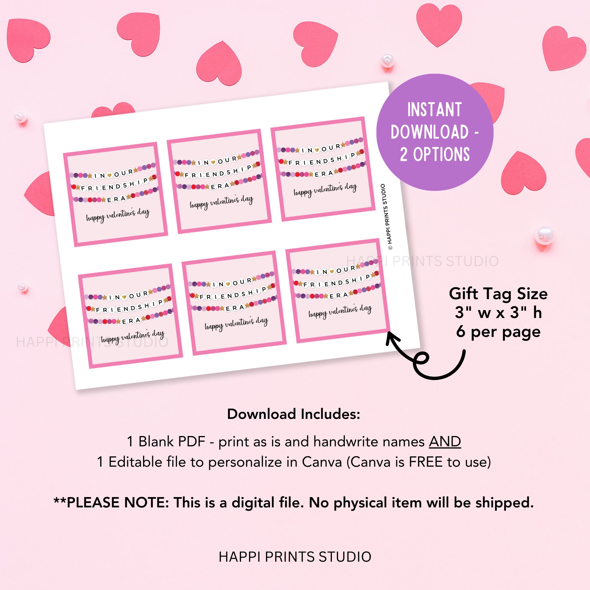 In Our Friendship Era Valentine, Friendship Bracelet Valentine Card ...