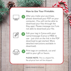 Editable Candy Cane Teacher Christmas Gift Tag, Printable Teacher ...