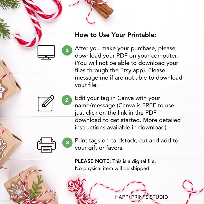 Christmas Cookies and Cocoa Gift Tag, Wishing You a Warm and Cozy ...