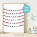 Custom Friendship Bracelet Printable Name Wall Art, Girl Affirmation ...