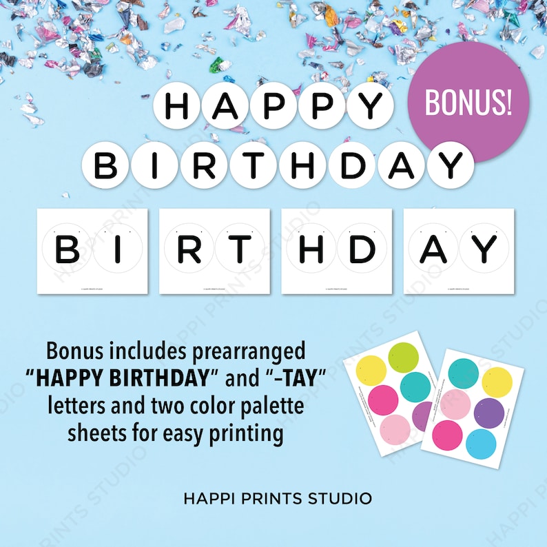 Customizable Friendship Bracelet Birthday Banner Printable, Friendship ...