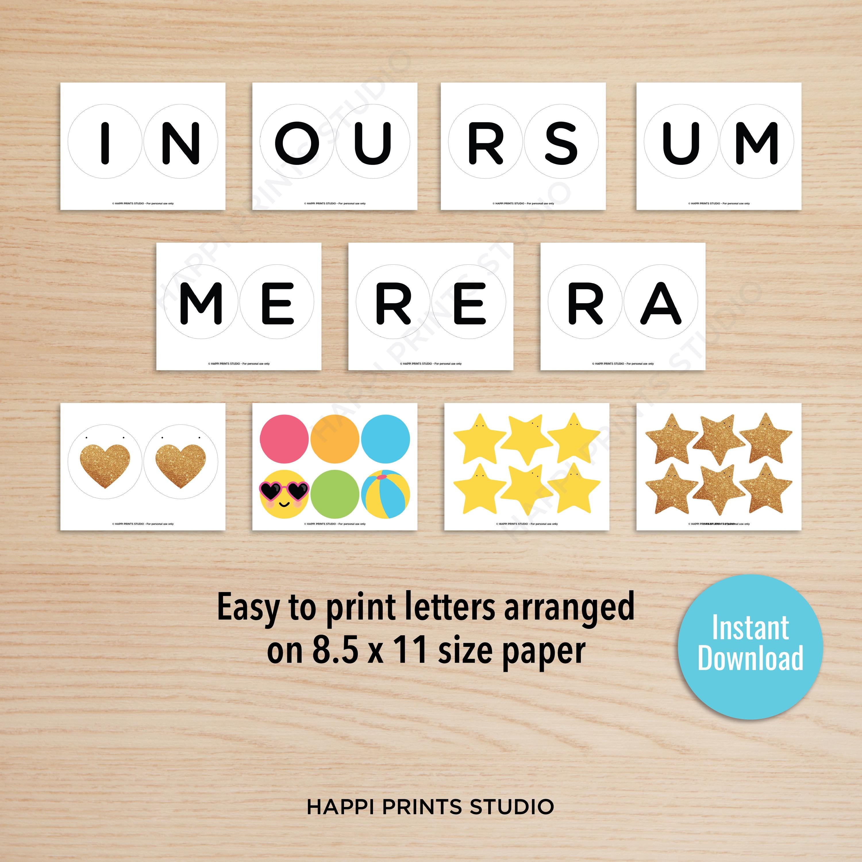 Summer Era Friendship Bracelet Banner Bulletin Board Kit, End of School ...