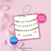 Friendship Bracelet Gift Tag Printable, in Our Friendship Era Valentine ...