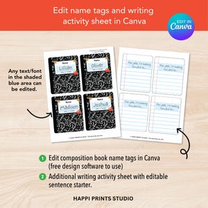 Composition Book Welcome Back to School Bulletin Board Kit, Apple ...