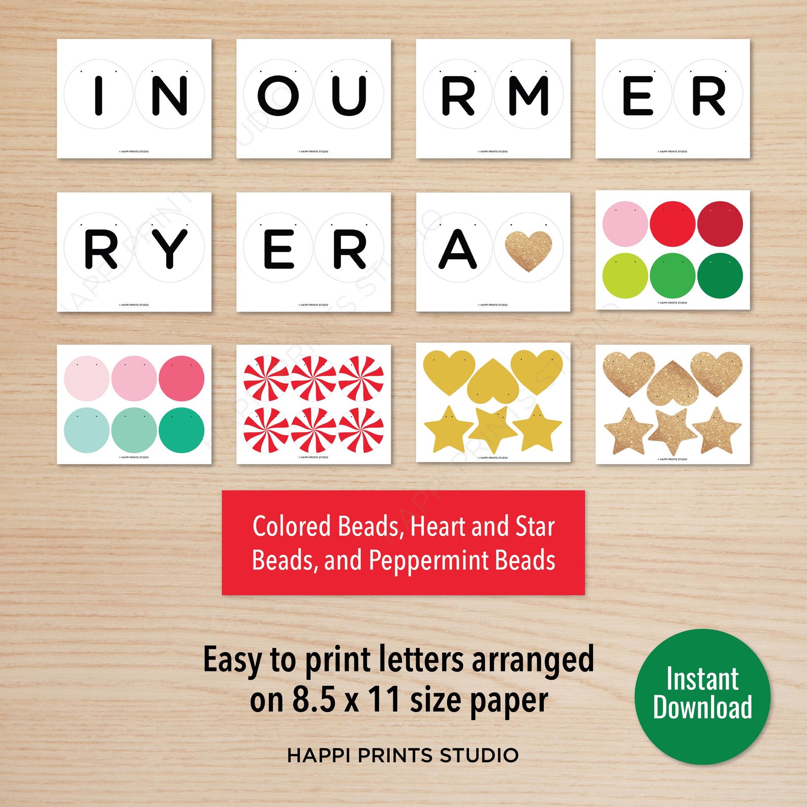 In Our Merry Era Friendship Bracelet Bulletin Board Kit, Christmas Era ...