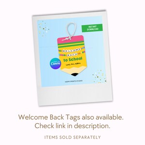 First Day of School Gift Tag, Editable Friendship Bracelet Teacher Gift ...