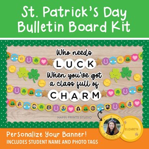 St. Patrick's Day Friendship Bracelet Charm Bulletin Board Kit, St ...