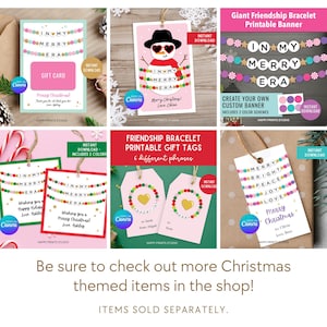 In My Merry Era Friendship Bracelet Christmas Gift Card Holder, School ...