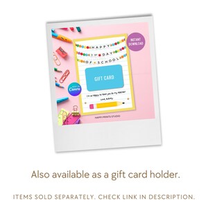 Happy First Day of School Gift Tag, Editable Friendship Bracelet ...