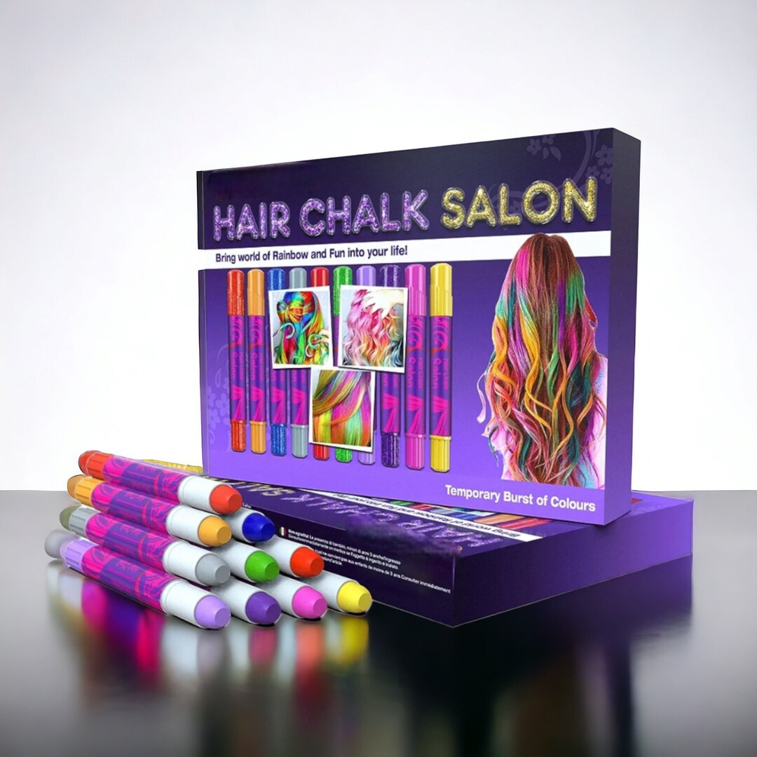 Colorful Hair Chalk Makeup Kit Set of 10 Temporary Pens, Ideal Gifts ...