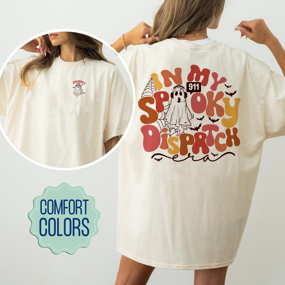 Dispatcher Halloween Comfort Colors Shirt, Police Dispatcher Shirt ...