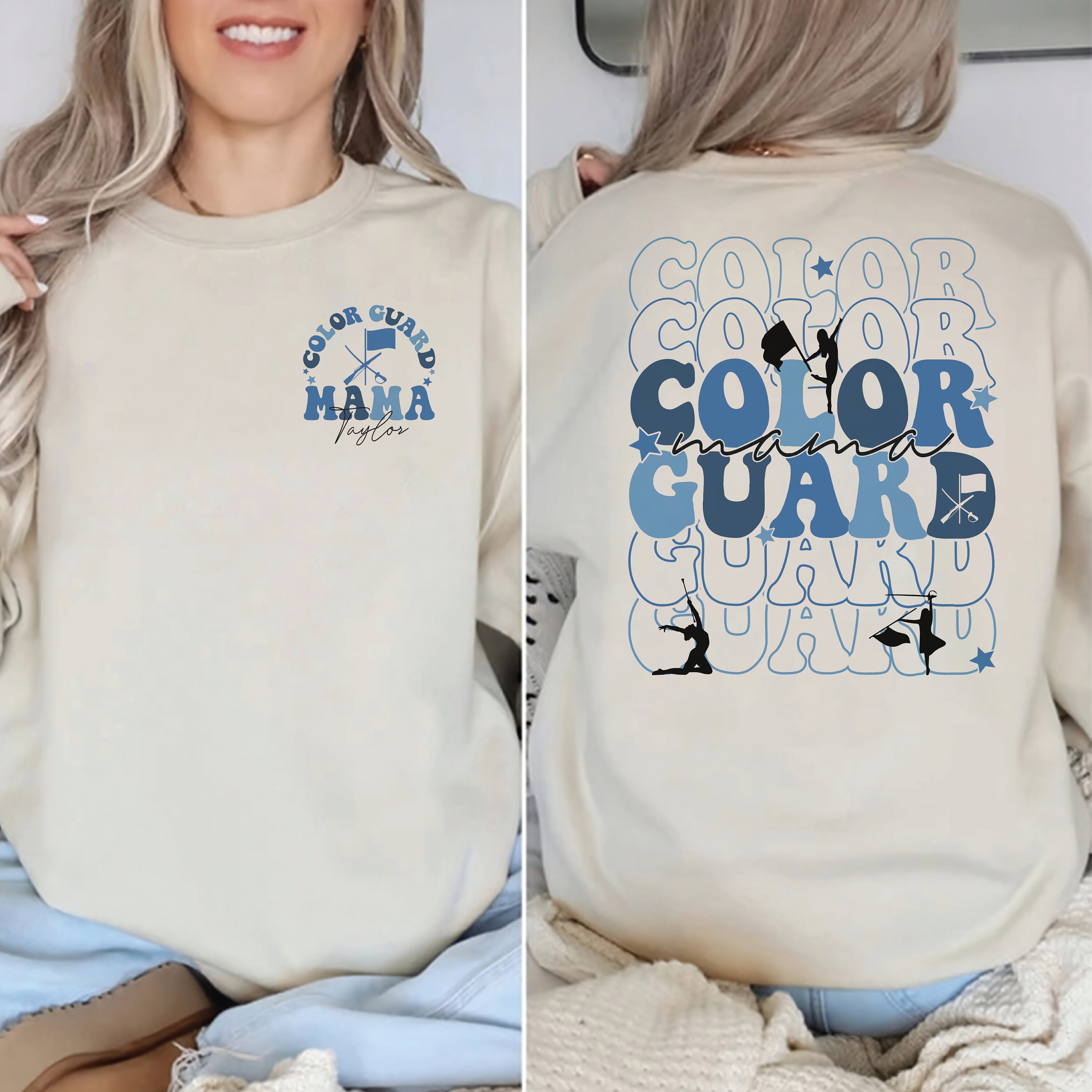Color Guard Mama Sweatshirt, Color Guard Sweatshirt, Color Guard Gift ...