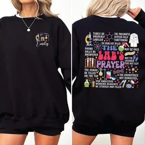 The Lab's Prayer Sweatshirt, Medical Lab Science, Laboratory Gifts, Lab ...