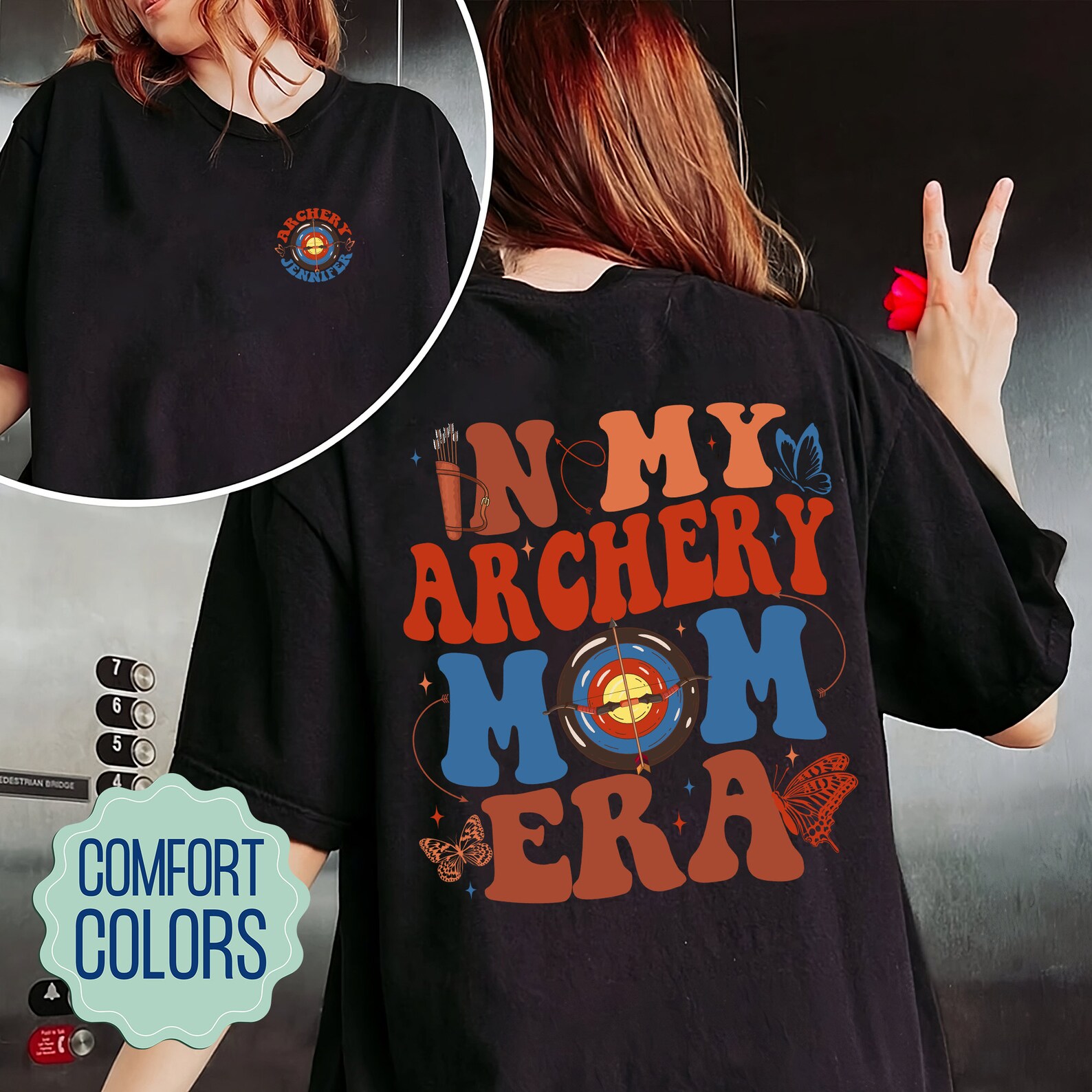 In My Archery Mom Era Comfort Colors Shirt, Funny Archery Mom Shirt, Archery Shirt, Archer Shirt ...
