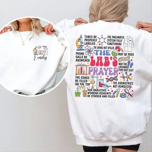 The Lab's Prayer Sweatshirt, Medical Lab Science, Laboratory Gifts, Lab ...