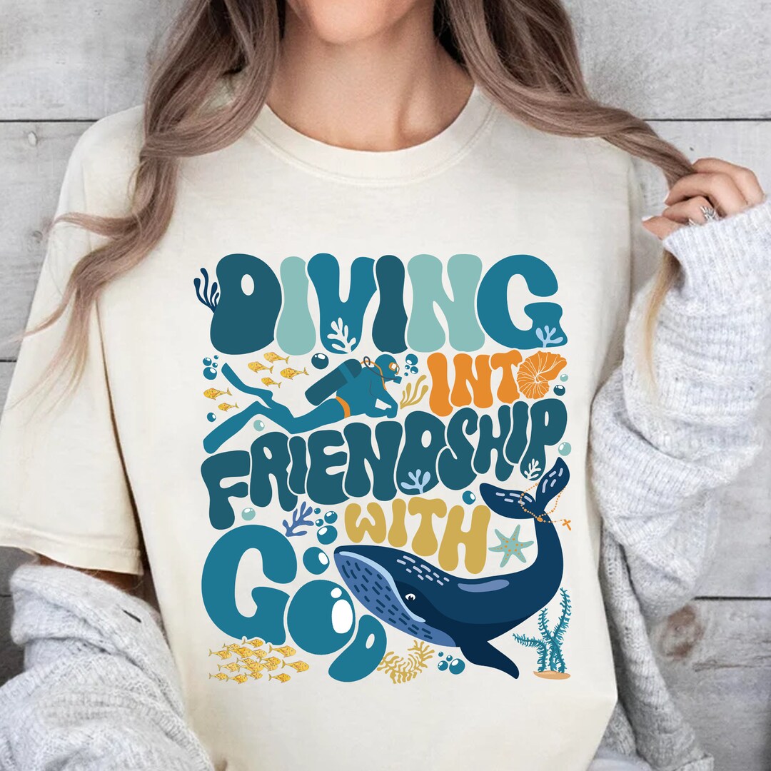 Diving Into Friendship With God Comfort Colors Shirt, VBS Underwater ...