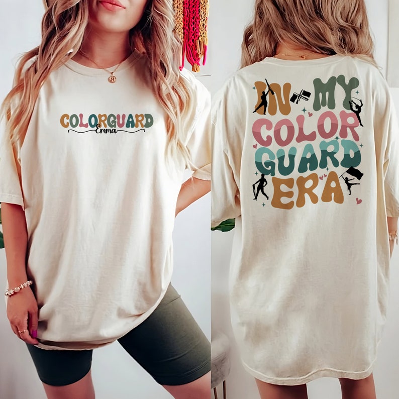 In My Color Guard Era Comfort Colors Shirt, Color Guard Shirt, Color ...