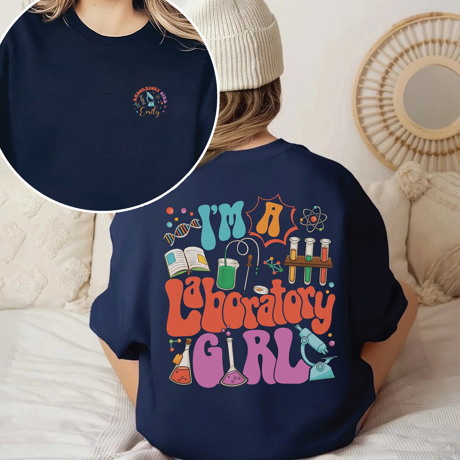 I'm a Laboratory Girl Sweatshirt, Medical Lab Science, Laboratory Gifts ...
