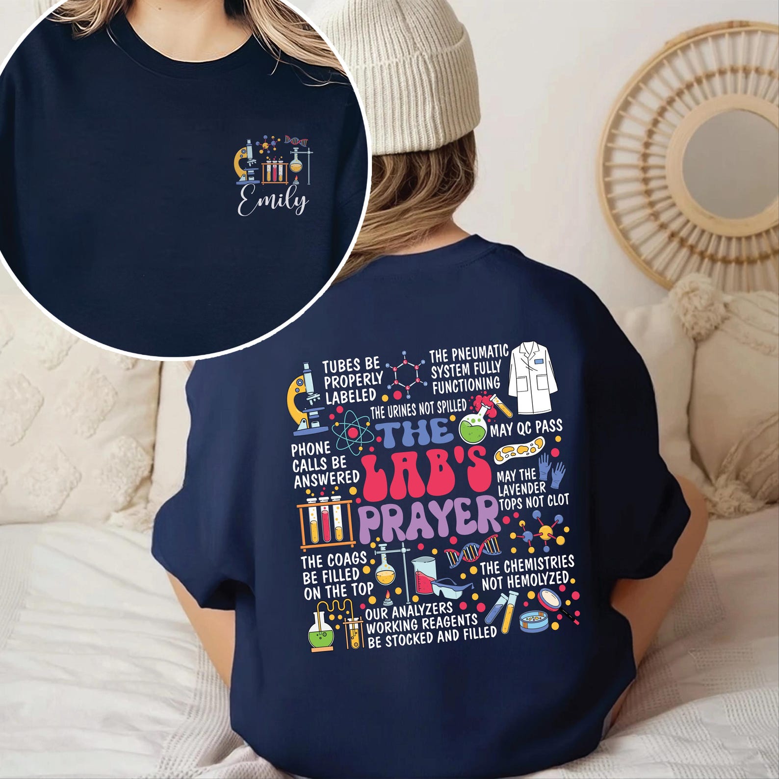 The Lab's Prayer Sweatshirt, Medical Lab Science, Laboratory Gifts, Lab ...