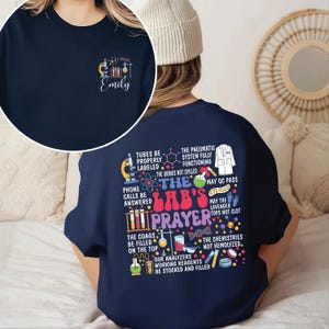 The Lab's Prayer Sweatshirt, Medical Lab Science, Laboratory Gifts, Lab ...
