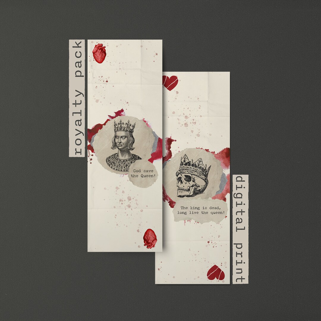 Royalty Pack Collage Printable Bookmarks - Etsy