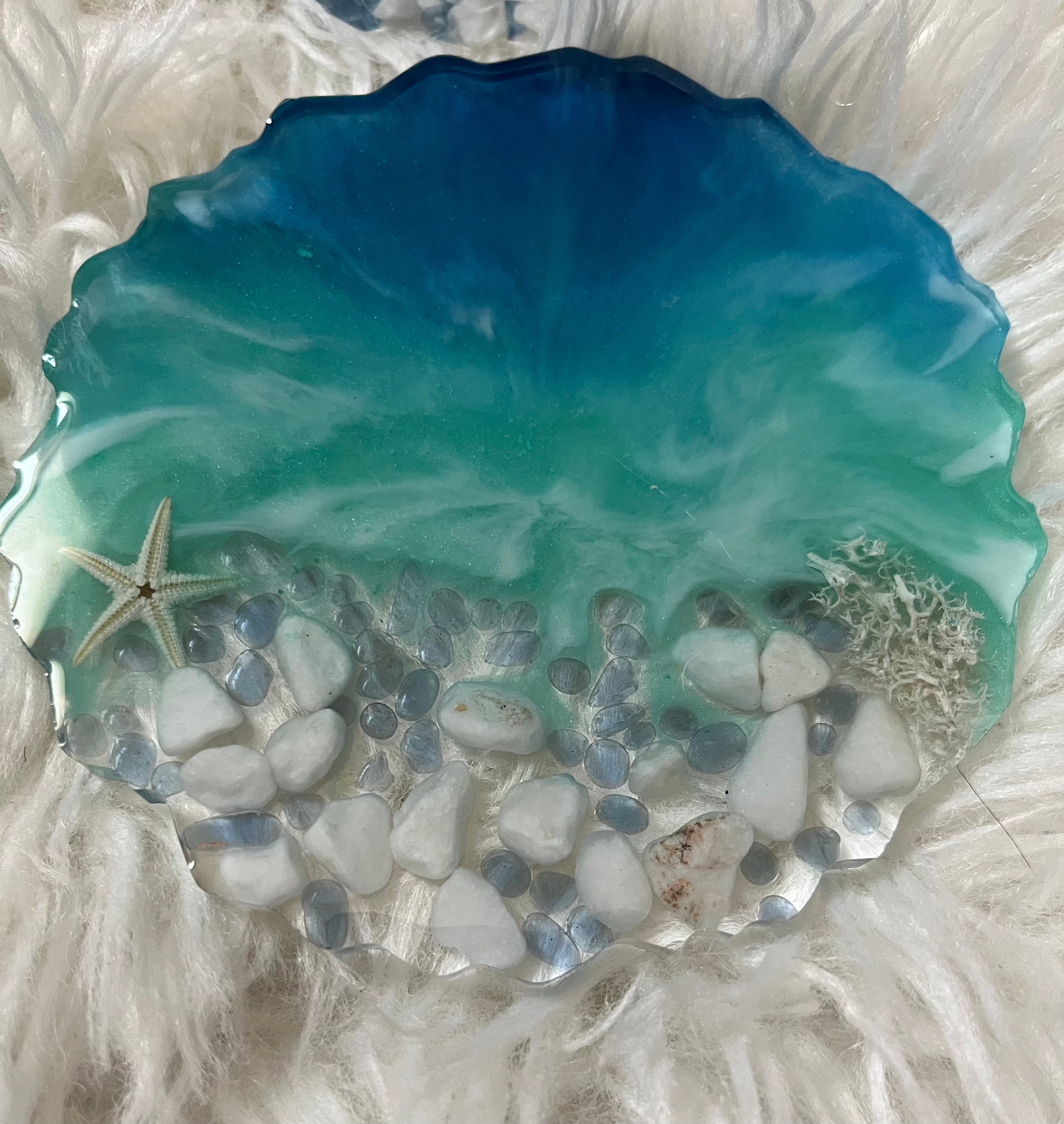 Ocean Scene Coaster Set - Etsy