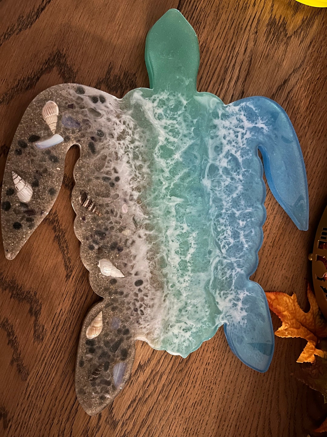 A Turtle Ocean Scene Tray - Etsy