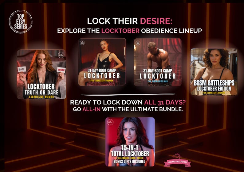 Locktober BDSM Escape Room | 9 Trials of Chastity & Ritual Obedience ...