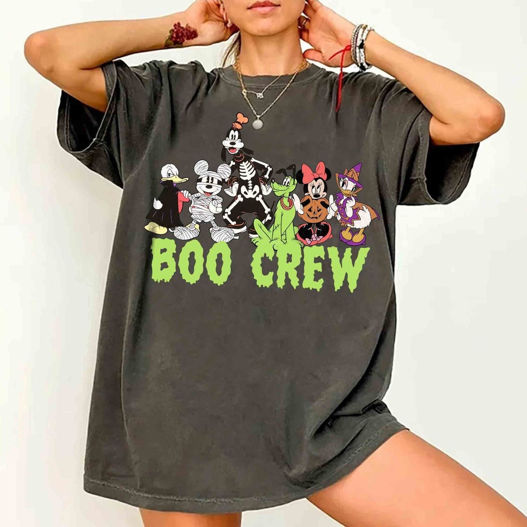 Mickey and Friends BOO CREW Halloween Shirts, Disney Skeleton Mummy ...