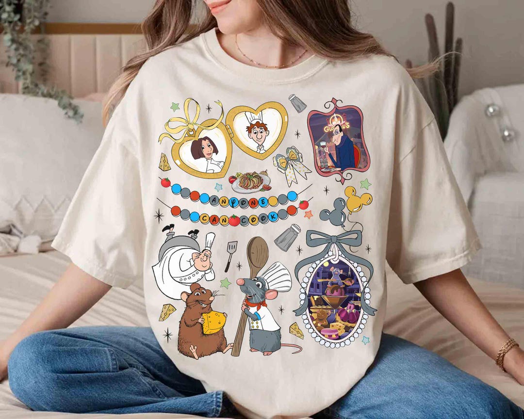 Coquette Bows Watercolor Disney Pixar Ratatouille Shirt, Remy Little ...