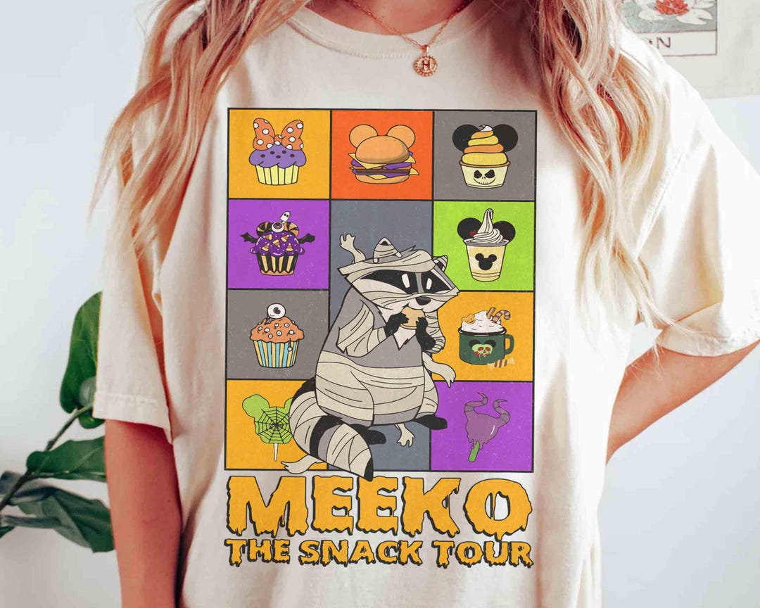 Vintage Meeko Raccoon Mummy the Snack Tour Halloween Shirts, Disney ...