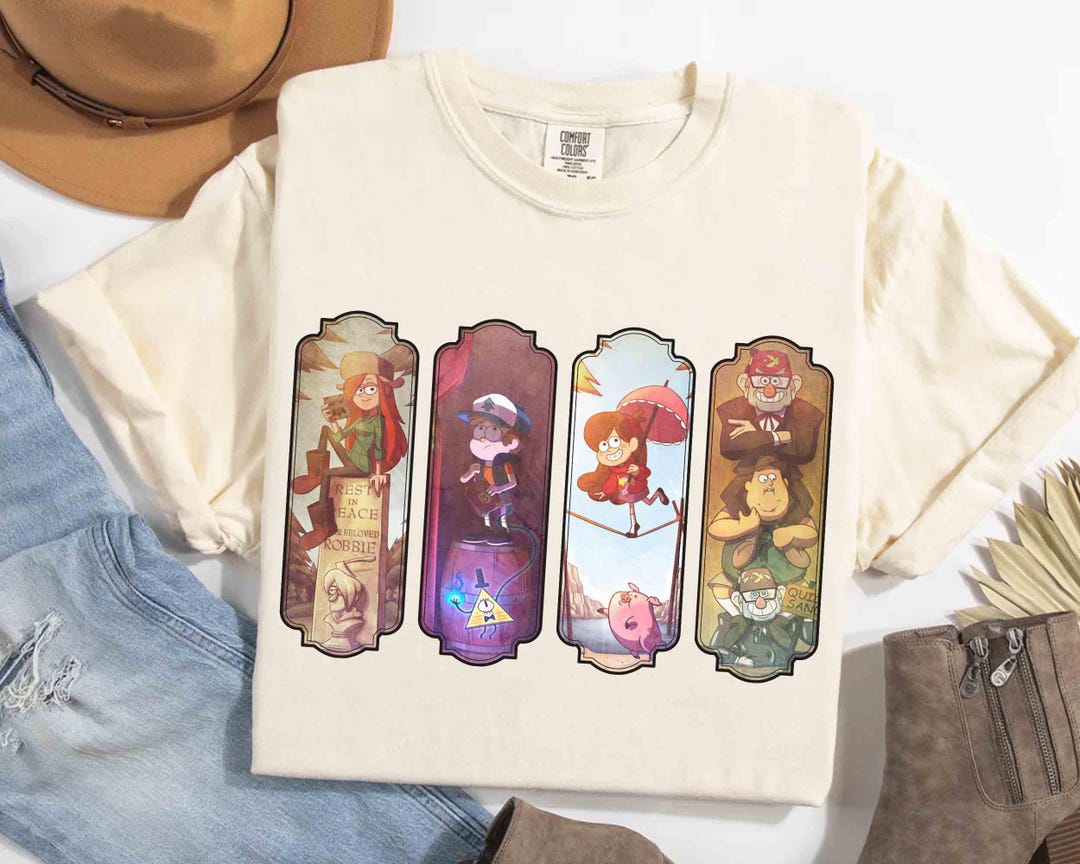 Funny Gravity Falls Custom Haunted Mansion Stretching Room T-shirt ...