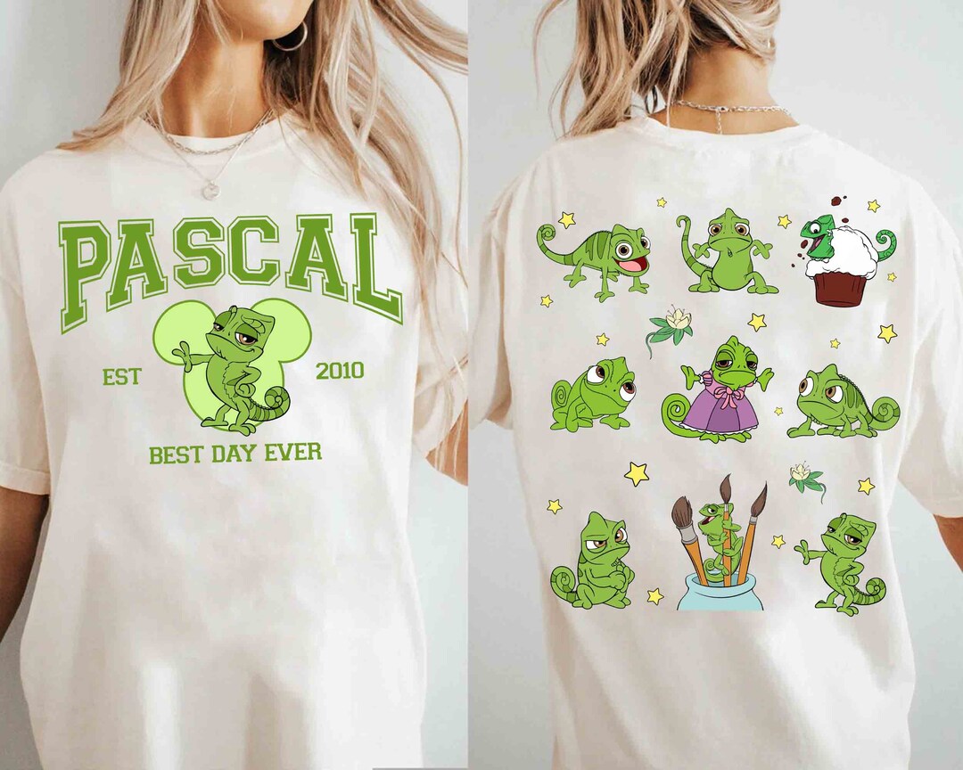 Two-sided Disney Tangled Emotions of Pascal T-shirt, Disney Princess ...