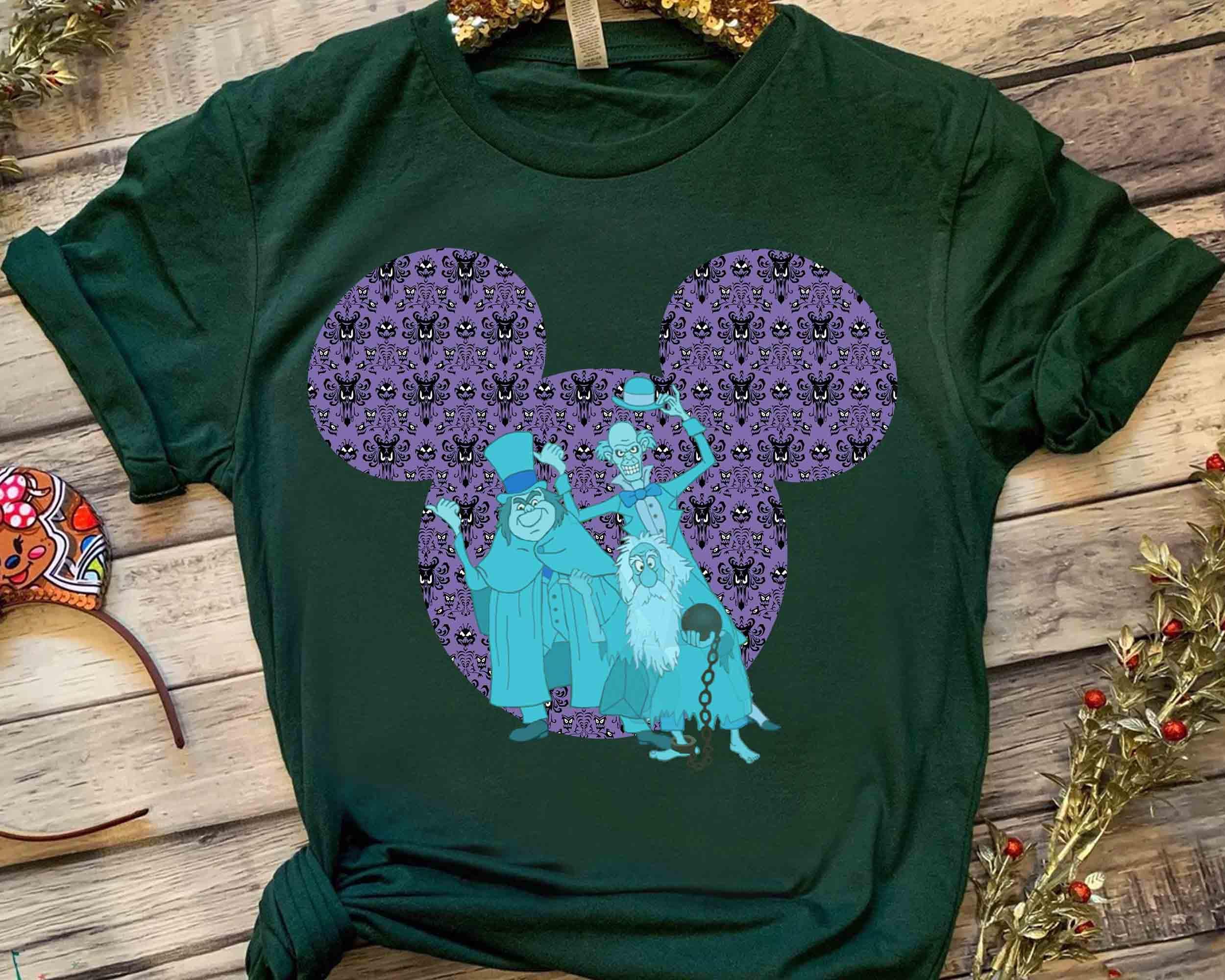 The Haunted Mansion Hitchhiking Ghost Mickey Ears T-shirt, Foolish ...