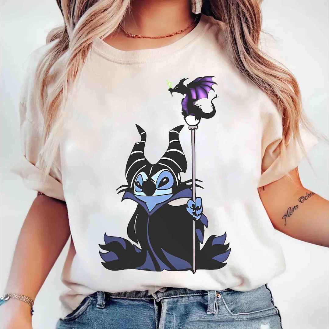 Stitch Cosplay Maleficent Murphy Dragon Halloween Shirt, Disney ...