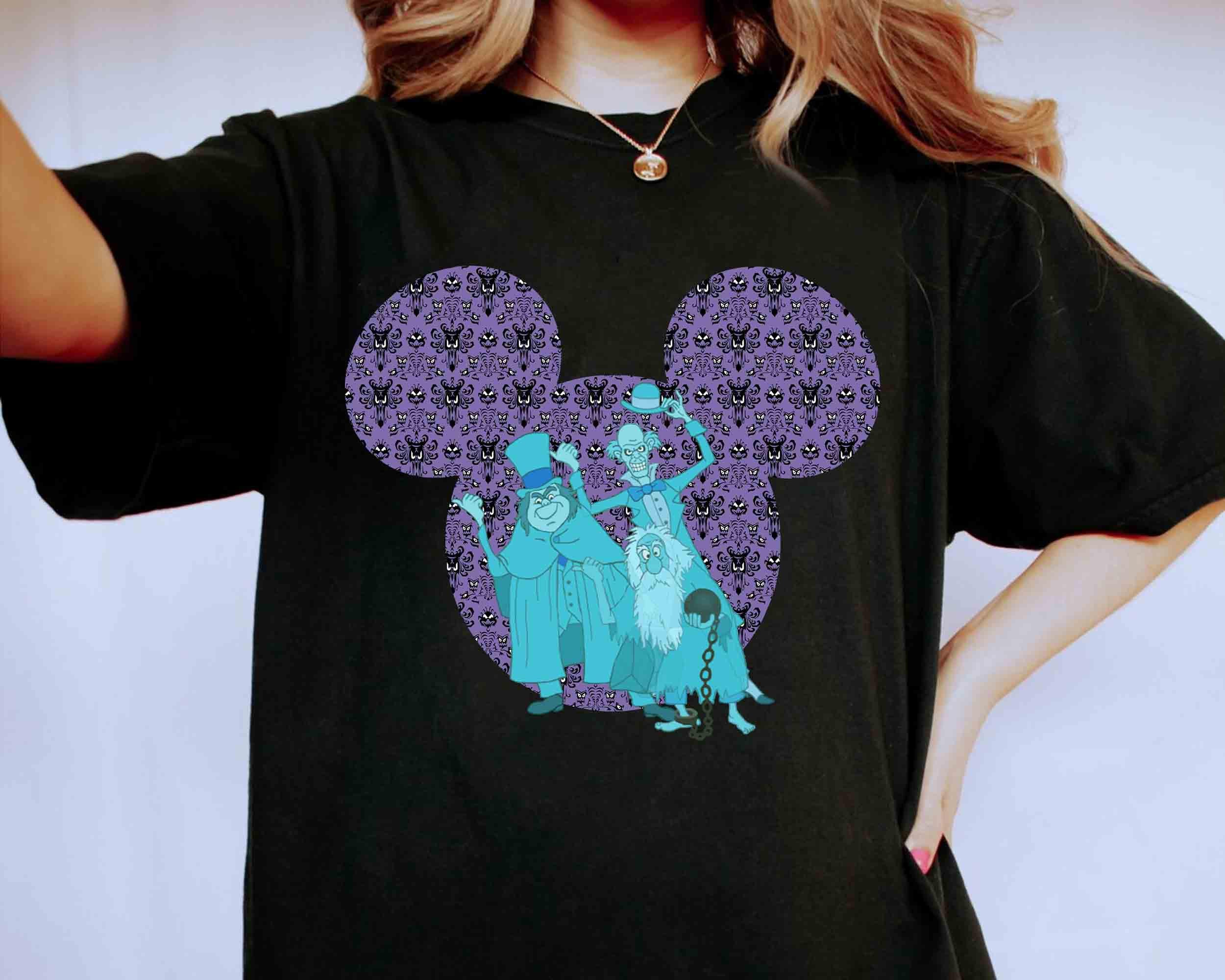 The Haunted Mansion Hitchhiking Ghost Mickey Ears T-shirt, Foolish ...