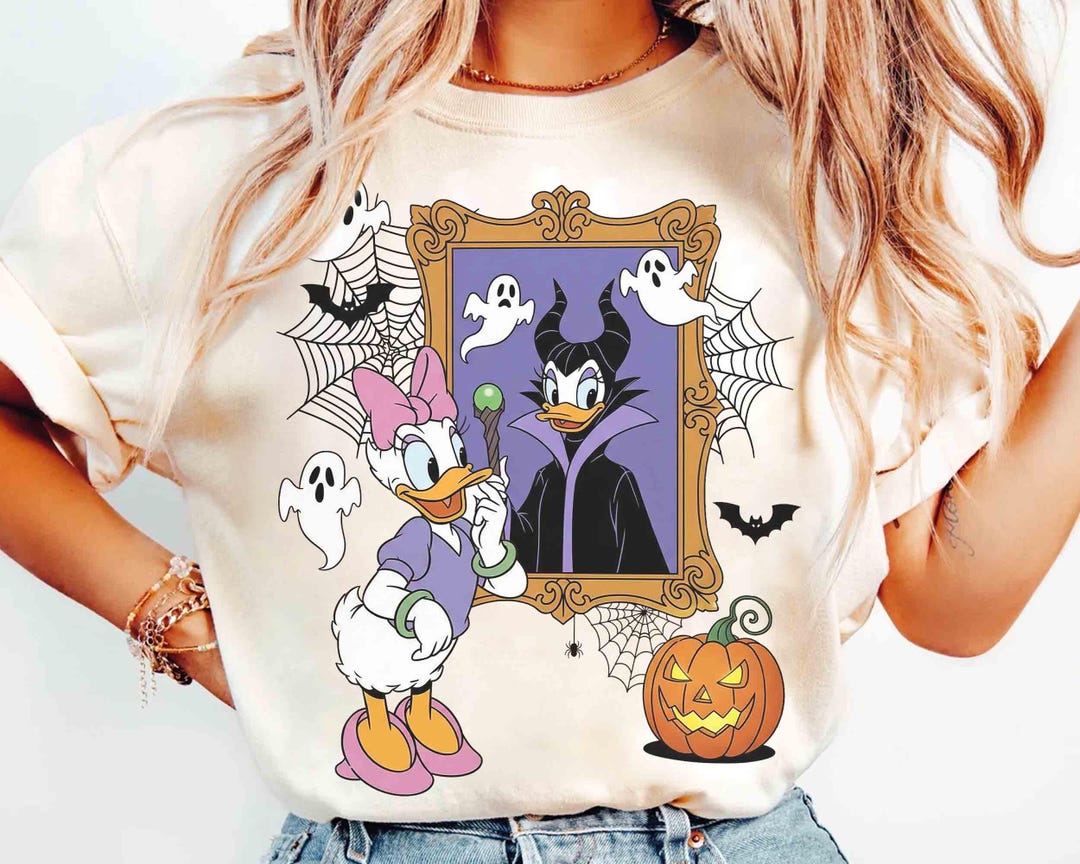 Comfort Colors Daisy Duck Maleficent Halloween T-shirt, Disney Villain ...