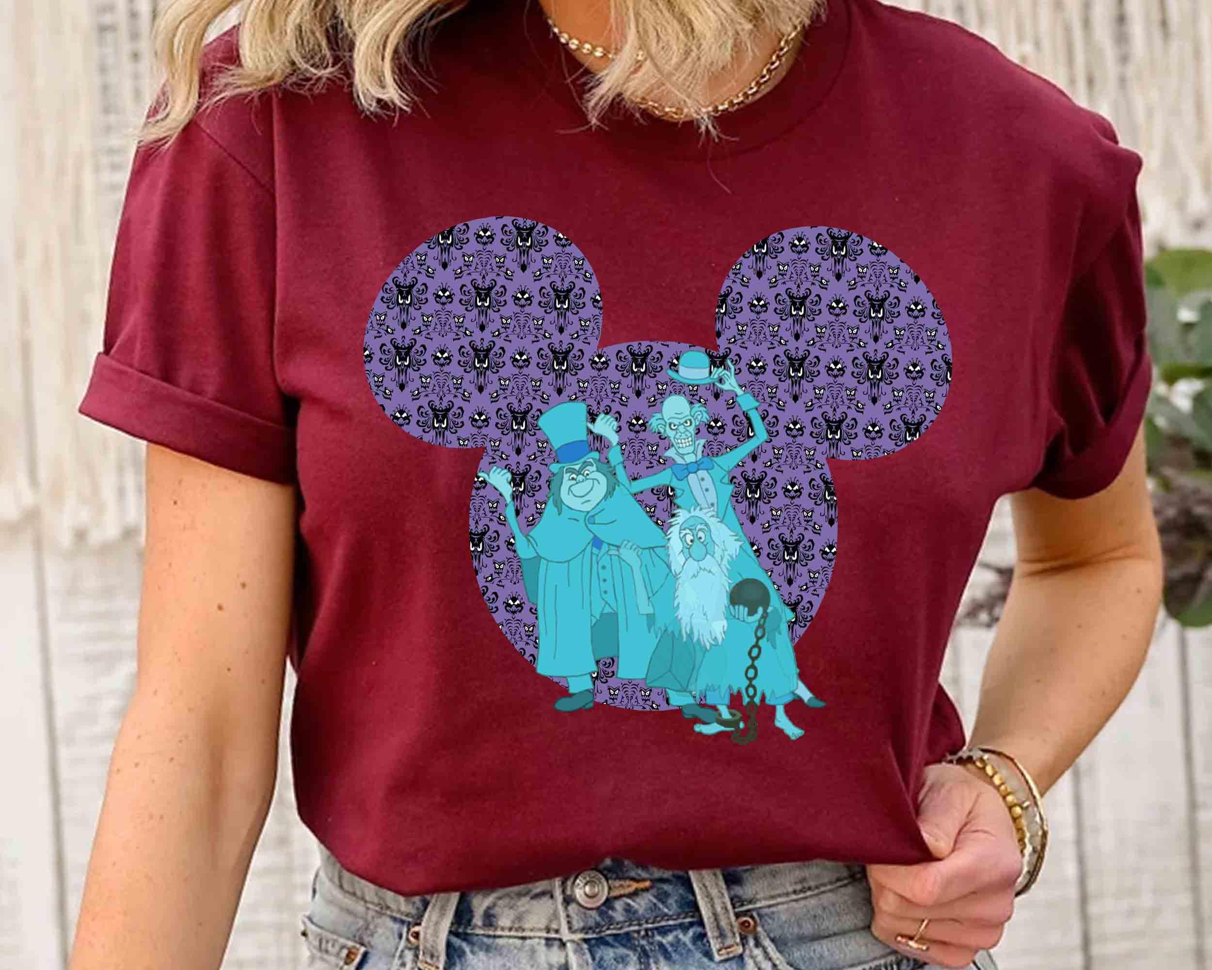 The Haunted Mansion Hitchhiking Ghost Mickey Ears T-shirt, Foolish ...