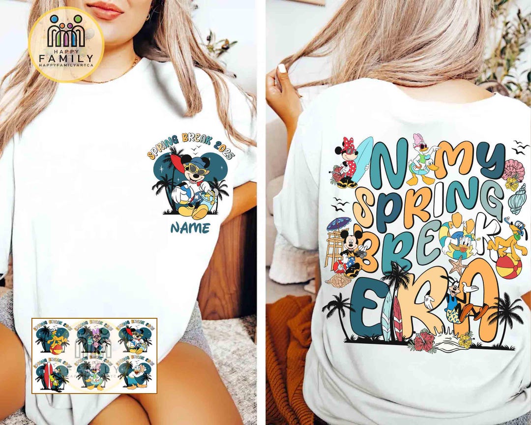 Customize Mickey and Friends Spring Break 2025 Shirts, in My Spring ...