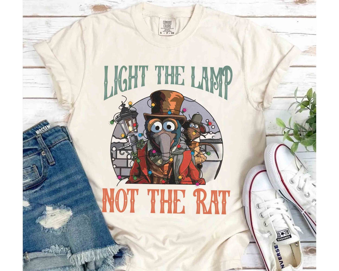 Muppet Christmas Carol Gonzo Rizzo Light the Lamp Not the Rat Shirt ...