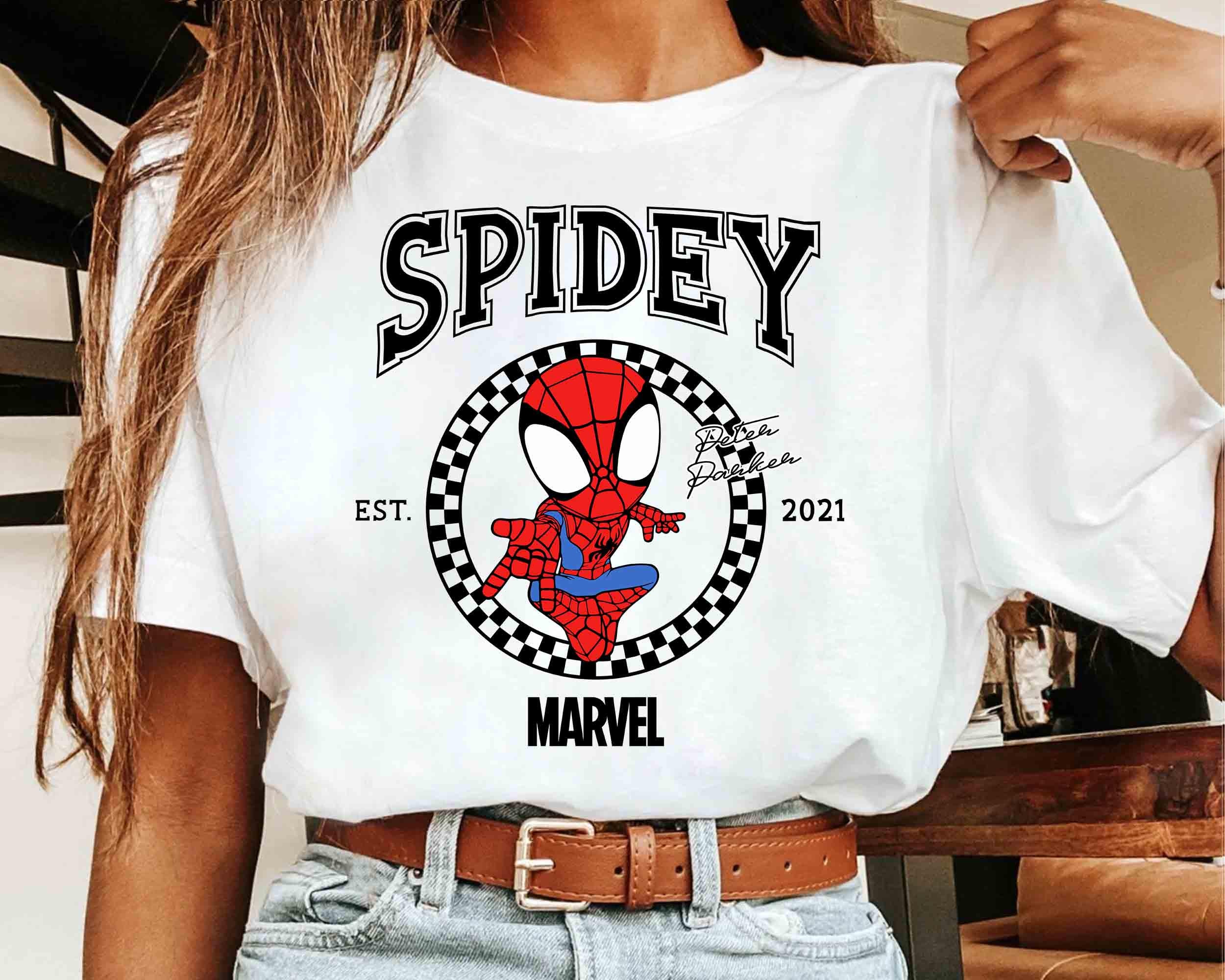 Marvel Spidey and His Amazing Friends Checkered Shirt, Ghost Spider ...