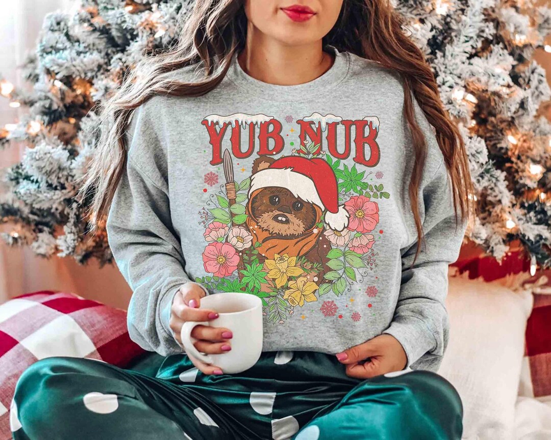Wicket Ewok Endor Nub Nub Floral Christmas Retro T-shirt, Funny Star ...