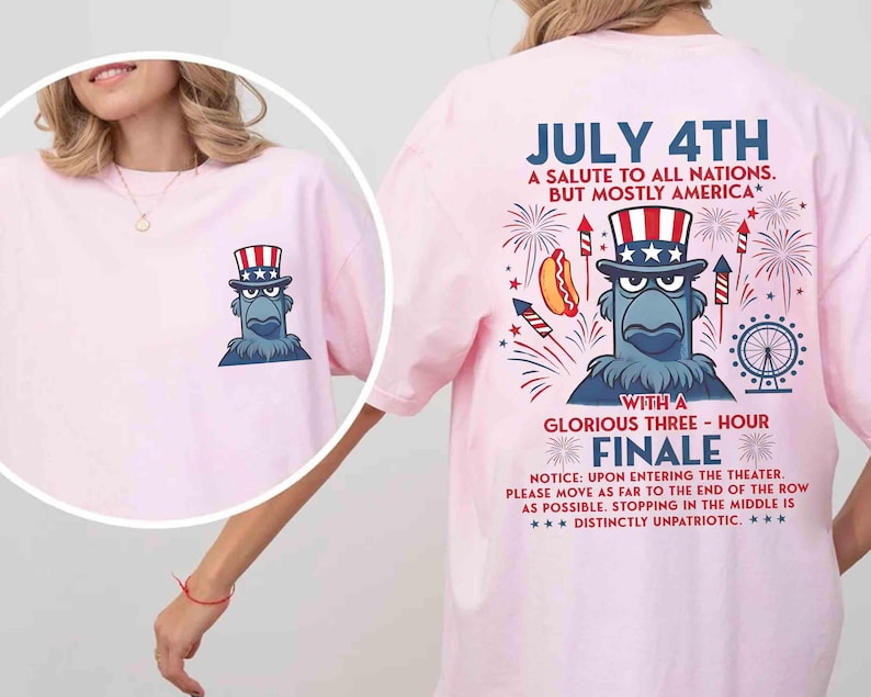 Disney the Muppets Sam Eagle July 4th Fireworks Celebration T-shirt ...