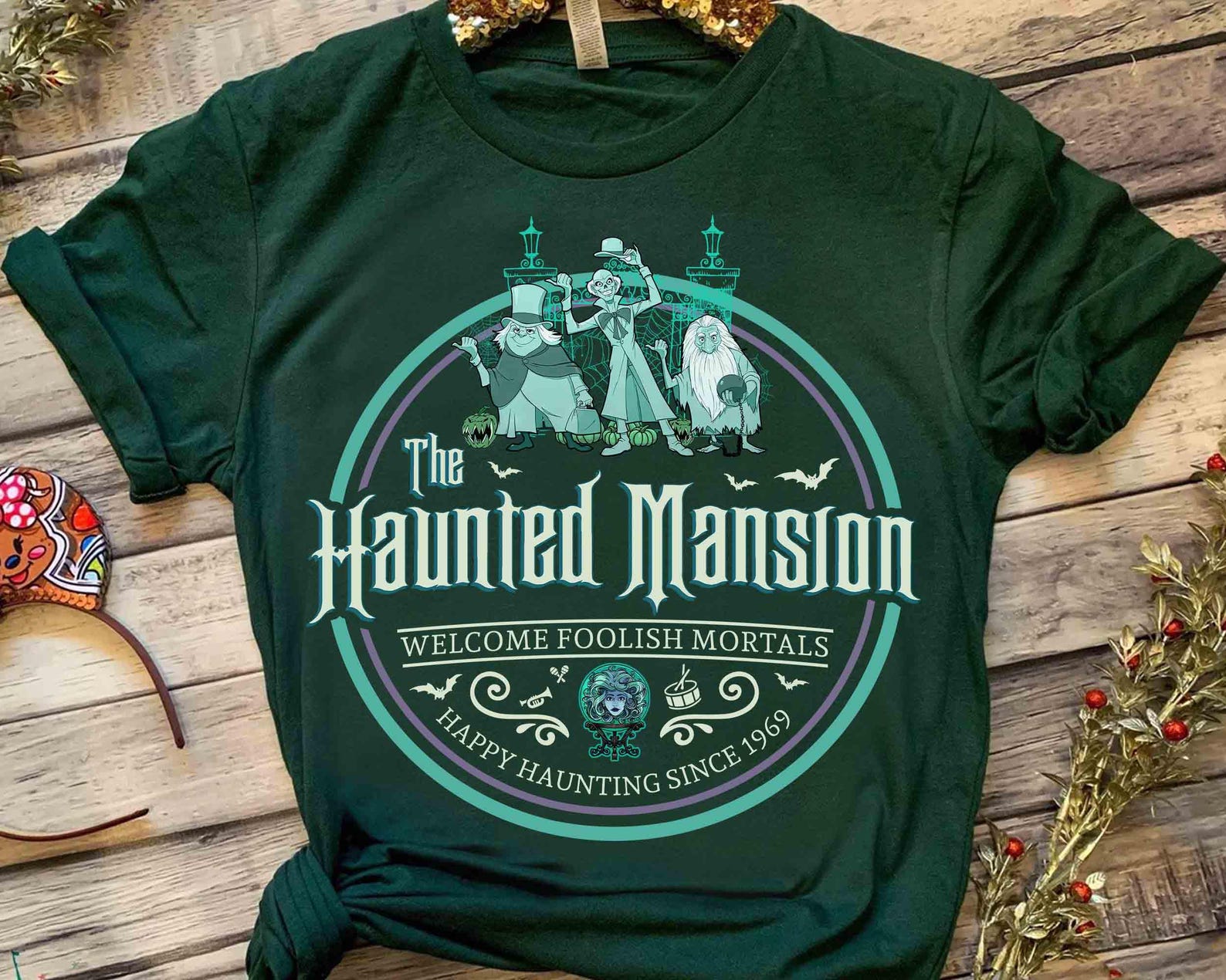 Vintage Disney Hitchhiking Ghosts Vintage Shirt, the Haunted Mansion ...