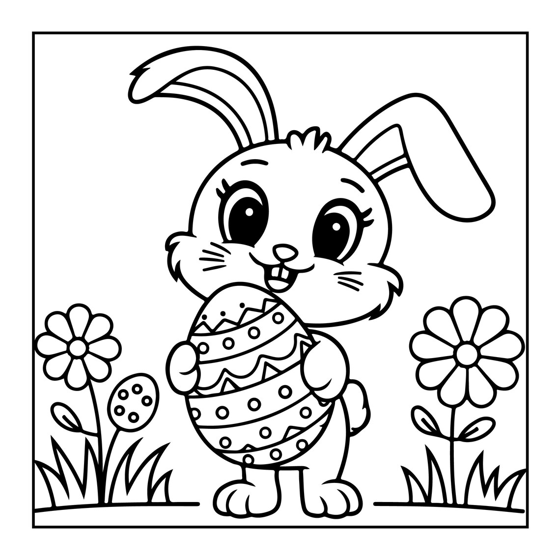 Cute Easter Coloring Book for Kids: Fun & Creative Springtime Activity ...